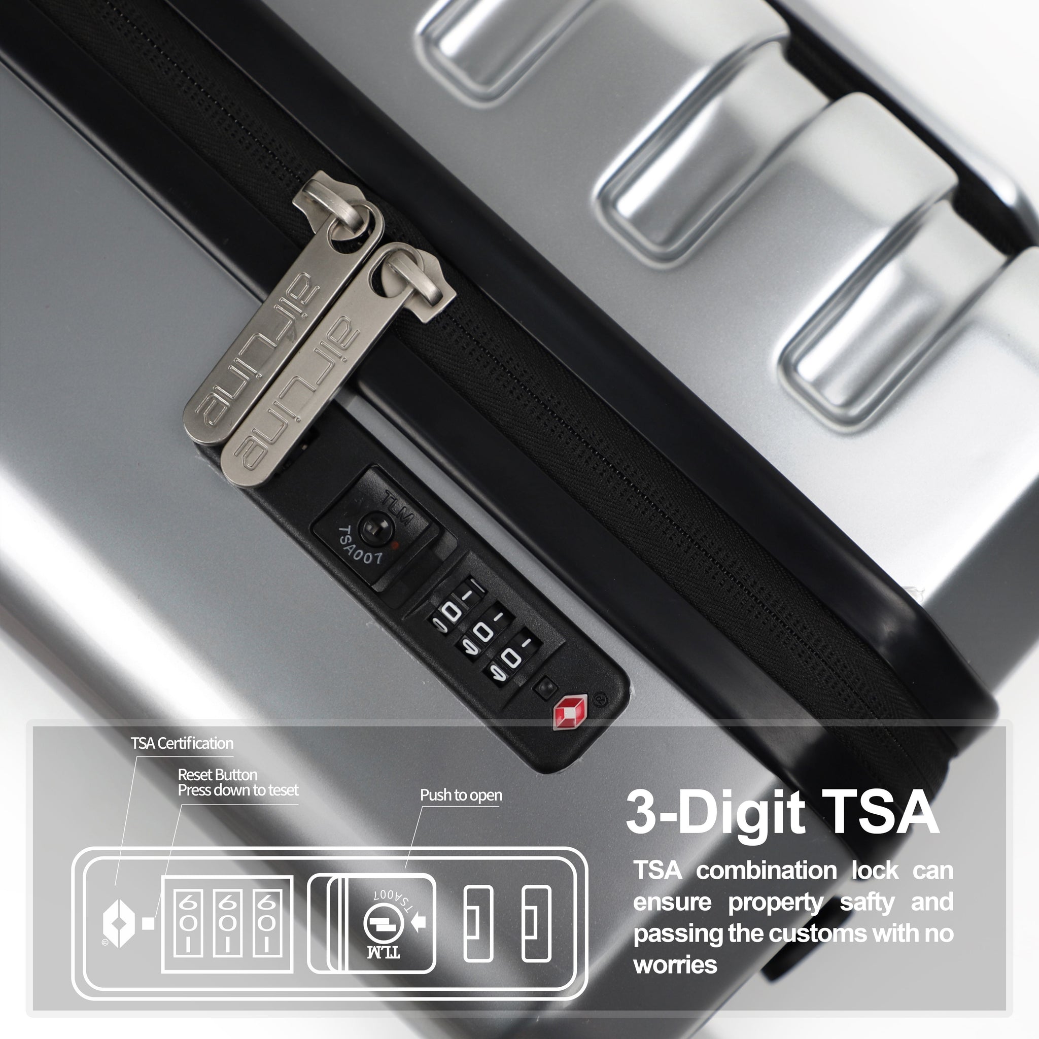 Hardside Carry On Luggage With TSA Lock Front Opening 20-inch Suitcase ...